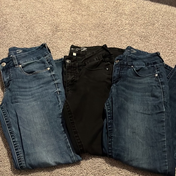 Jeans | Seven Jeans 3 Piece Bundle Of Jeans 3 Colors | Poshmark